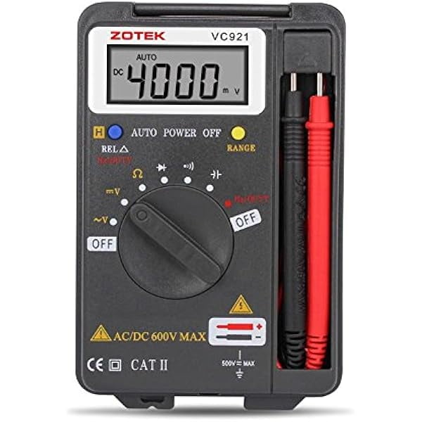 TAOOHU Digital Multimeter, Auto Ranging Pocket Digital Multi Tester ...