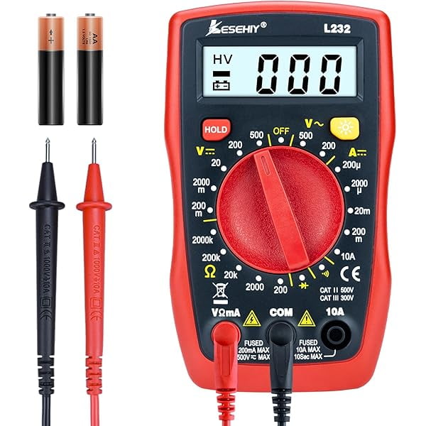 TAOOHU Digital Multimeter, Lesehiy Voltage Tester with AC DC Voltmeter ...