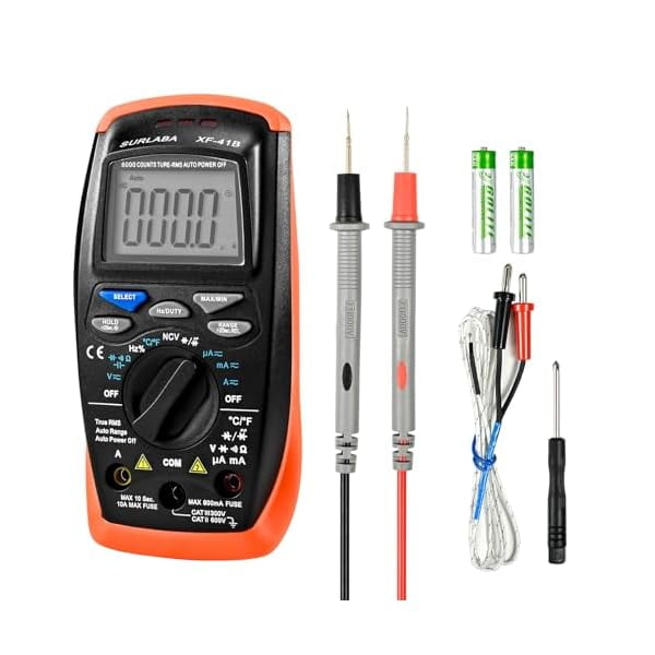 TAOOHU Digital Multimeter, Multimeter Tester TRMS 6000 Counts Volt ...