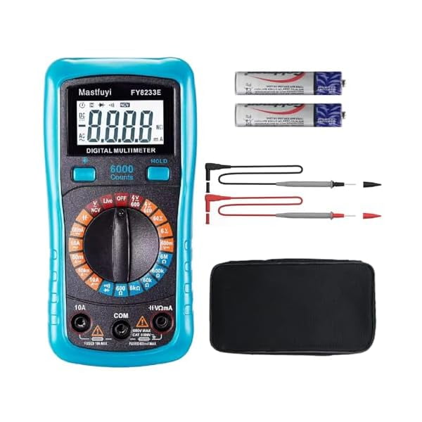 TAOOHU Digital Multimeter, True RMS 6000 Counts, Multi Tester, NCV ...