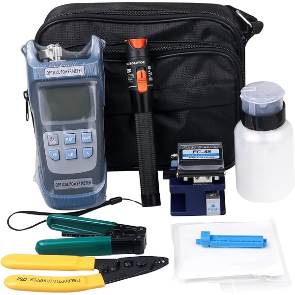 TAOOHU Fiber Termination Kit, 10Km Visual Fault Locator, Fiber Light ...