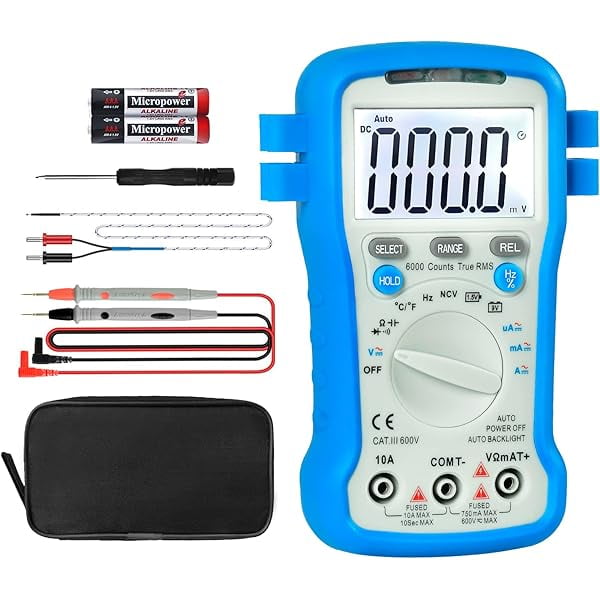 TAOOHU Multimeter 6000 Count TRMS Electrical Tester, 600V Voltmeter ...