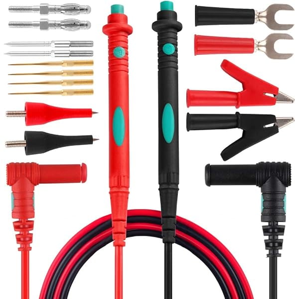 TAOOHU Multimeter Test Leads Kit, Digital Multimeter Leads with ...