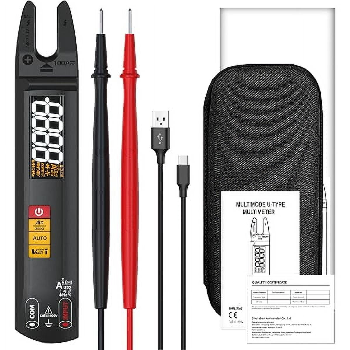TAOOHU Open Jaw Digtal Multimeter 6000 Counts Clamp Meter, Digital ...