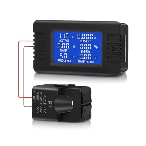 TAOOHU Power Meter 80-260V AC Current Voltage Multimeter PZEM-022 ...