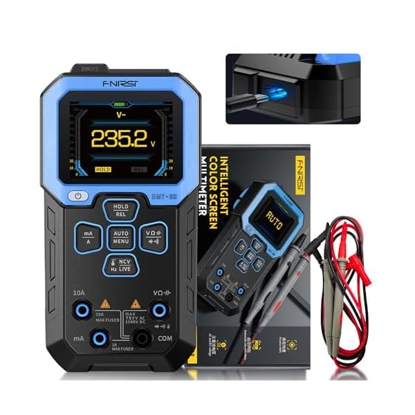 TAOOHU [Professional Level MULTIMETER] Digital Multimeter 10000 Counts TRMS, Rechargeable Auto ...