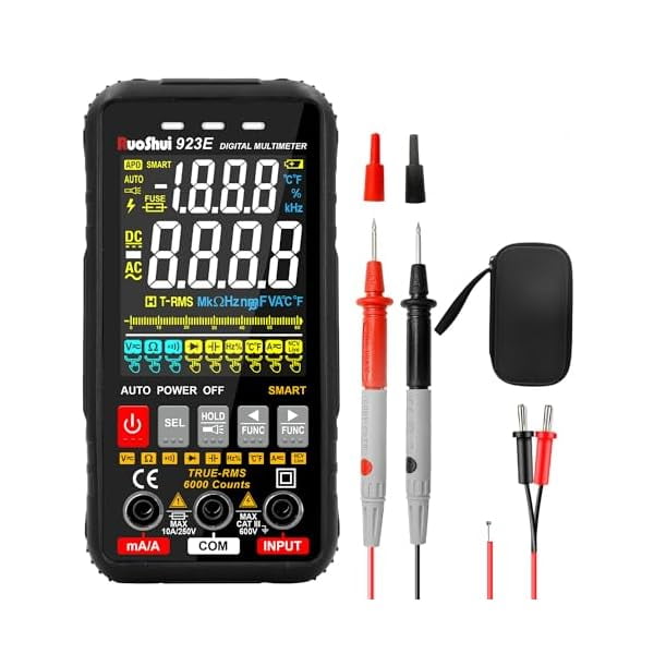 TAOOHU Smart Digital Multimeter Voltage Tester Volt Meter,TRMS 6000 ...