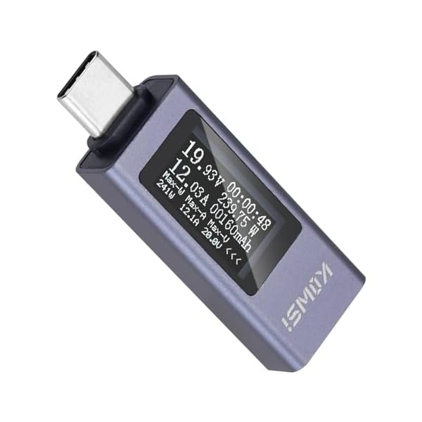 TAOOHU USB C Power Meter USB C Tester, USB Multimeter 4-30V 0-12A ...