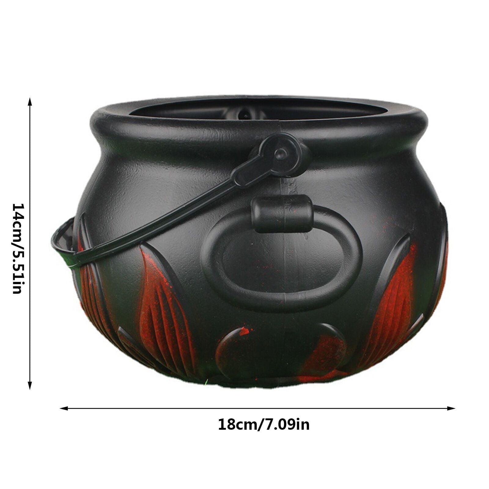 TAOYAOGIN Large Basket Witches Cauldron Handheld Flame Barrel Candy ...