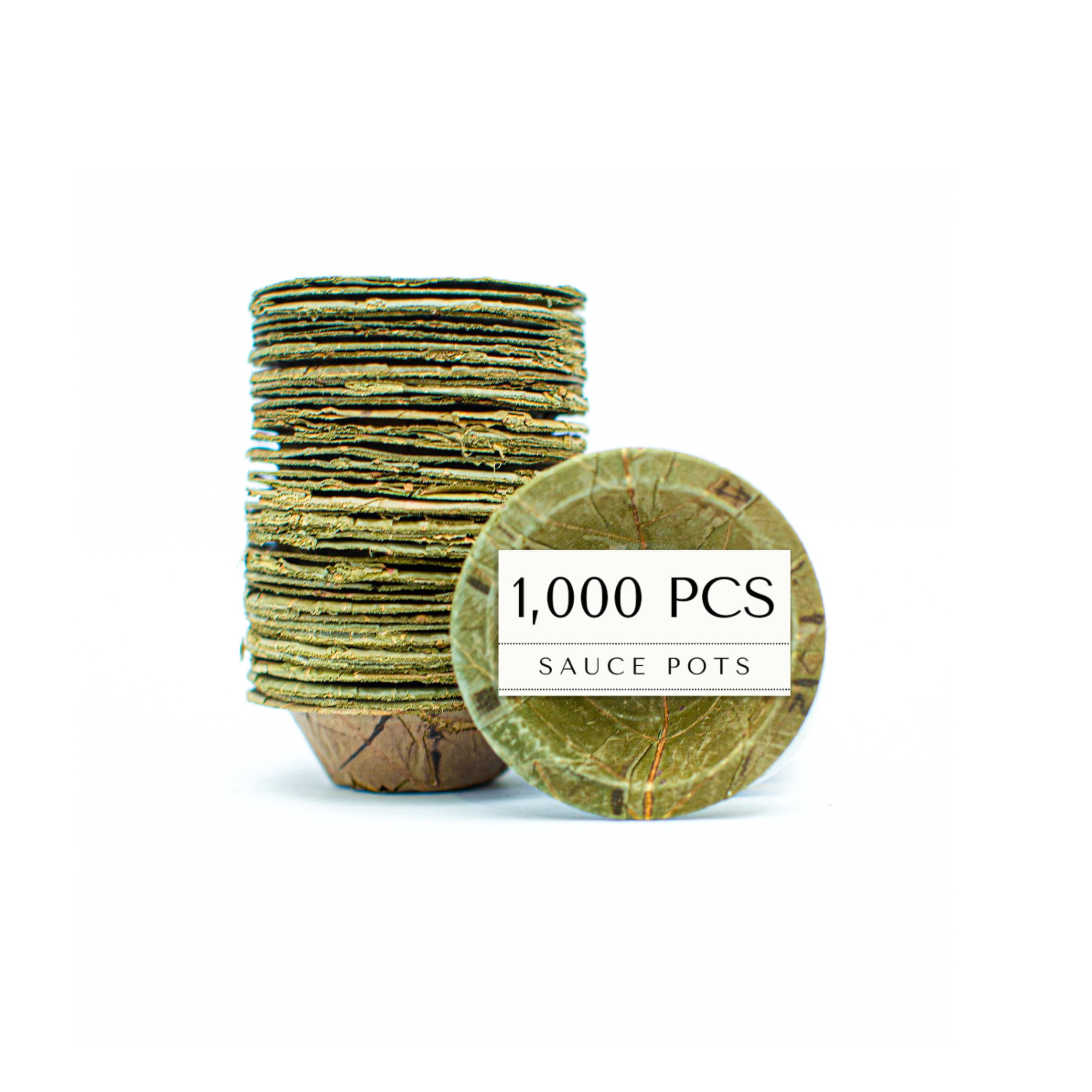 TAPARI Disposable Sauce Ramekins 1,000 PIECES - Natural Disposable ...