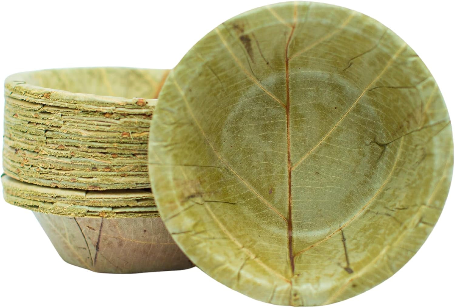 TAPARI Mini Disposable Bowls - 20 Pack Mini Leaf Bowls - 4 Inch ...