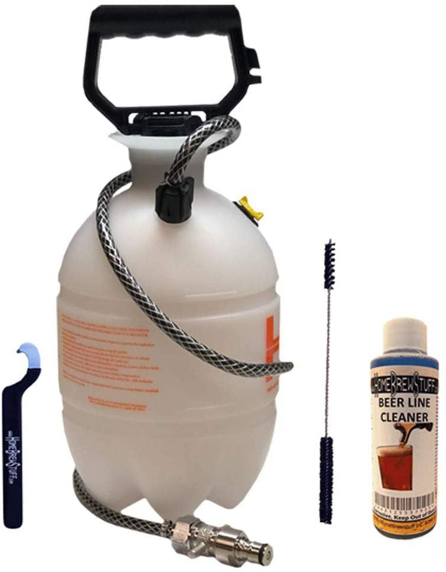 TAPCRAFT Deluxe One Gallon Hand Pump Beer Line Cleaning Kit With Ball ...