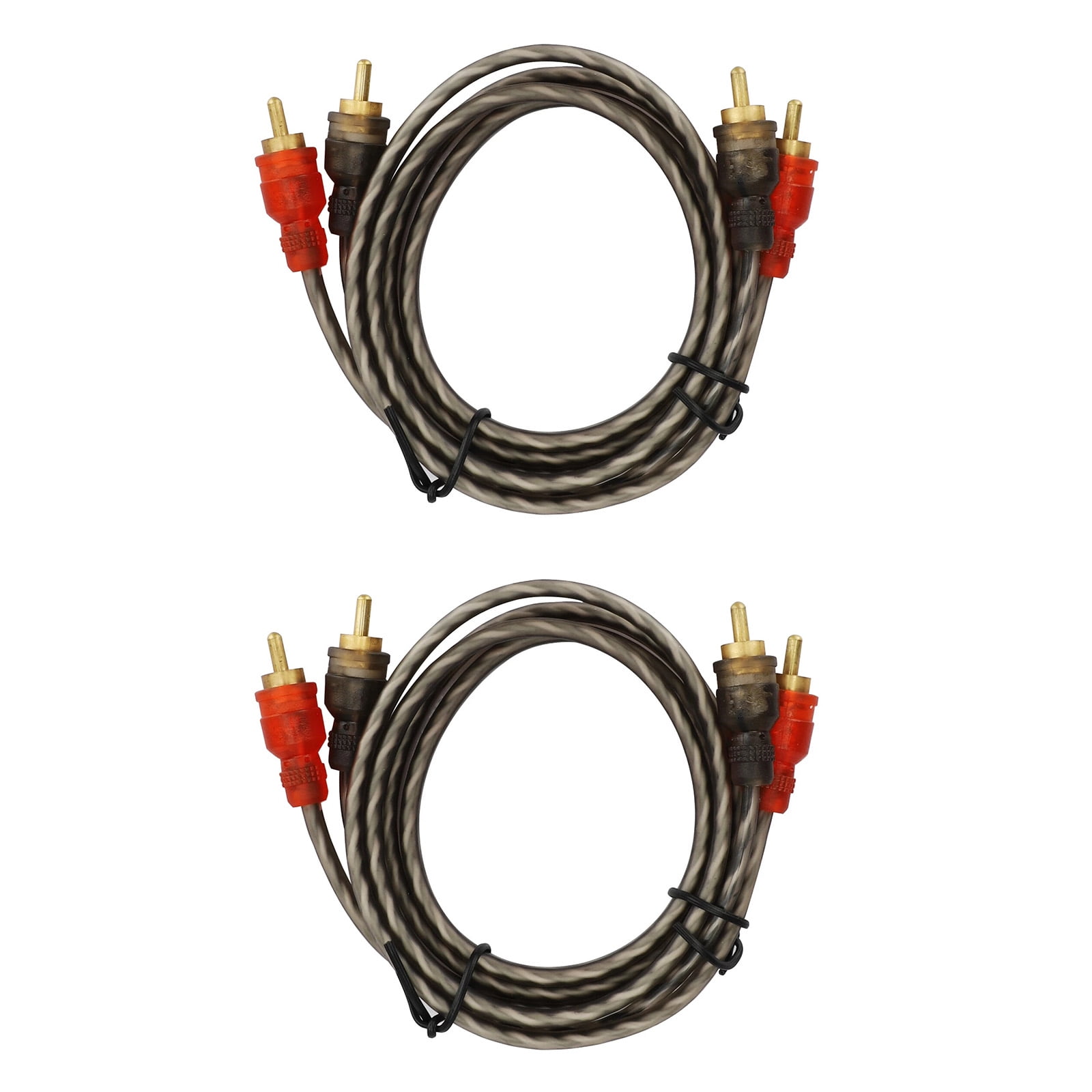 TAPDRA 2 Channel RCA Cable 4ft For Car Stereo Home Audio Systems Male ...