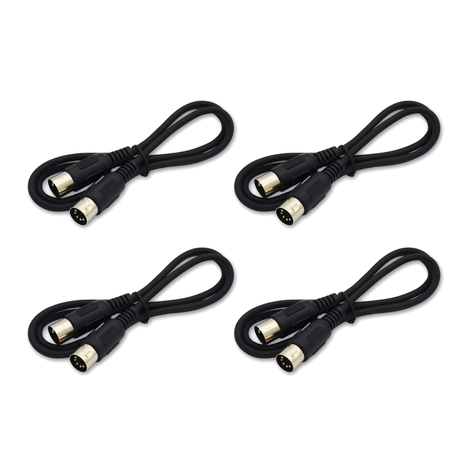 TAPDRA 4 Pack 1M MIDI Cable for Music Production Studio Use Connect ...