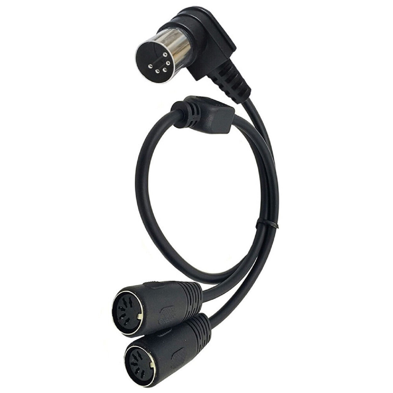 TAPDRA 90 Degree Right Angle MIDI Splitter Cable 5 Pin Male to Dual ...