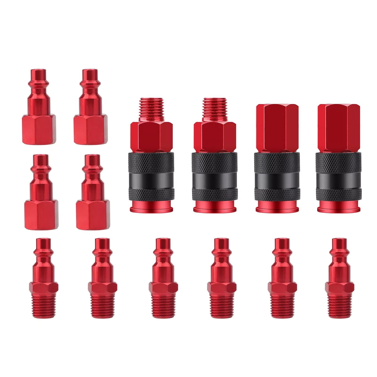 TAPDRA Air Compressor Quick Connect Fittings 14 Pcs 1/4” NPT Universal ...