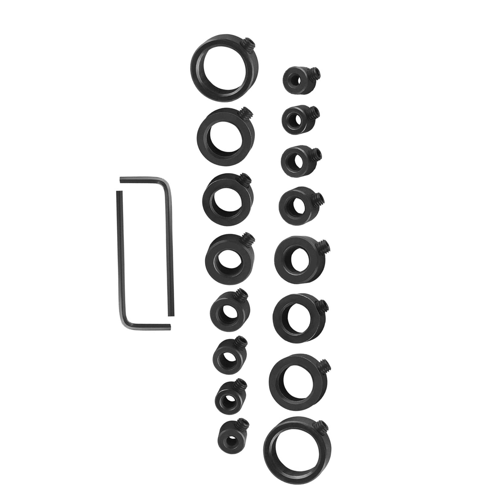 TAPDRA Black Carbon Steel Drill Depth Stop Collar Kit 3mm To 16mm Sizes ...