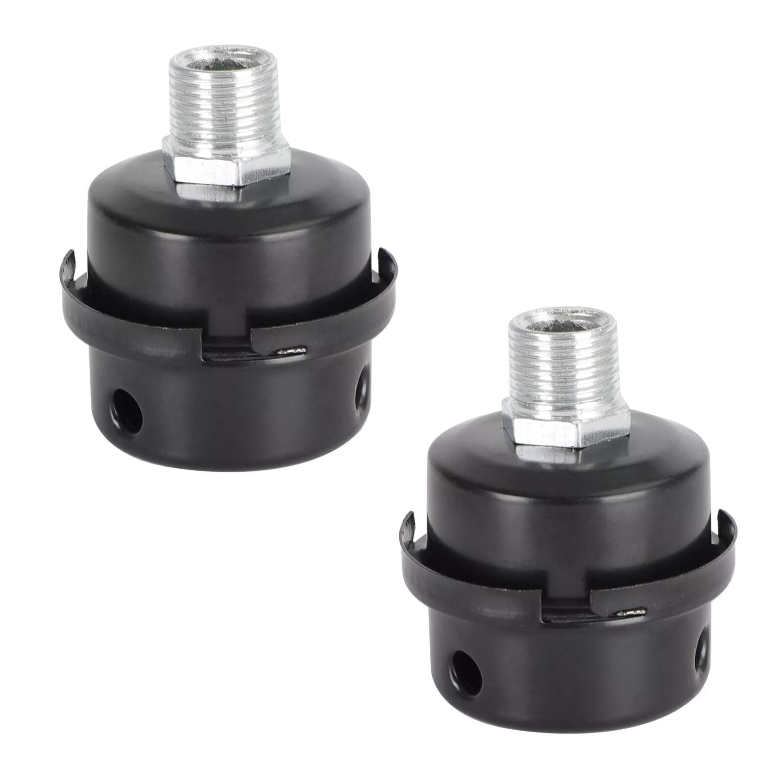 TAPDRA Black Iron Shell Air Filter Silencer for Compressors, Blowers ...