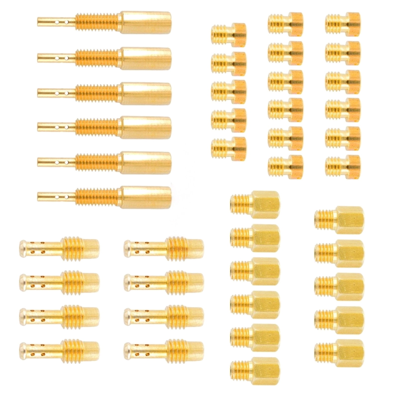 TAPDRA Brass Main Pilot Jet Set Multiple Sizes For Mikuni VM18 VM20 ...