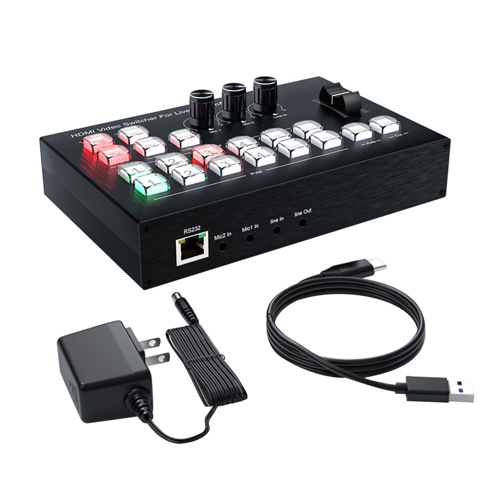 TAPDRA High-Def Video Switcher for Interviews & Speeches, Supports PIP ...
