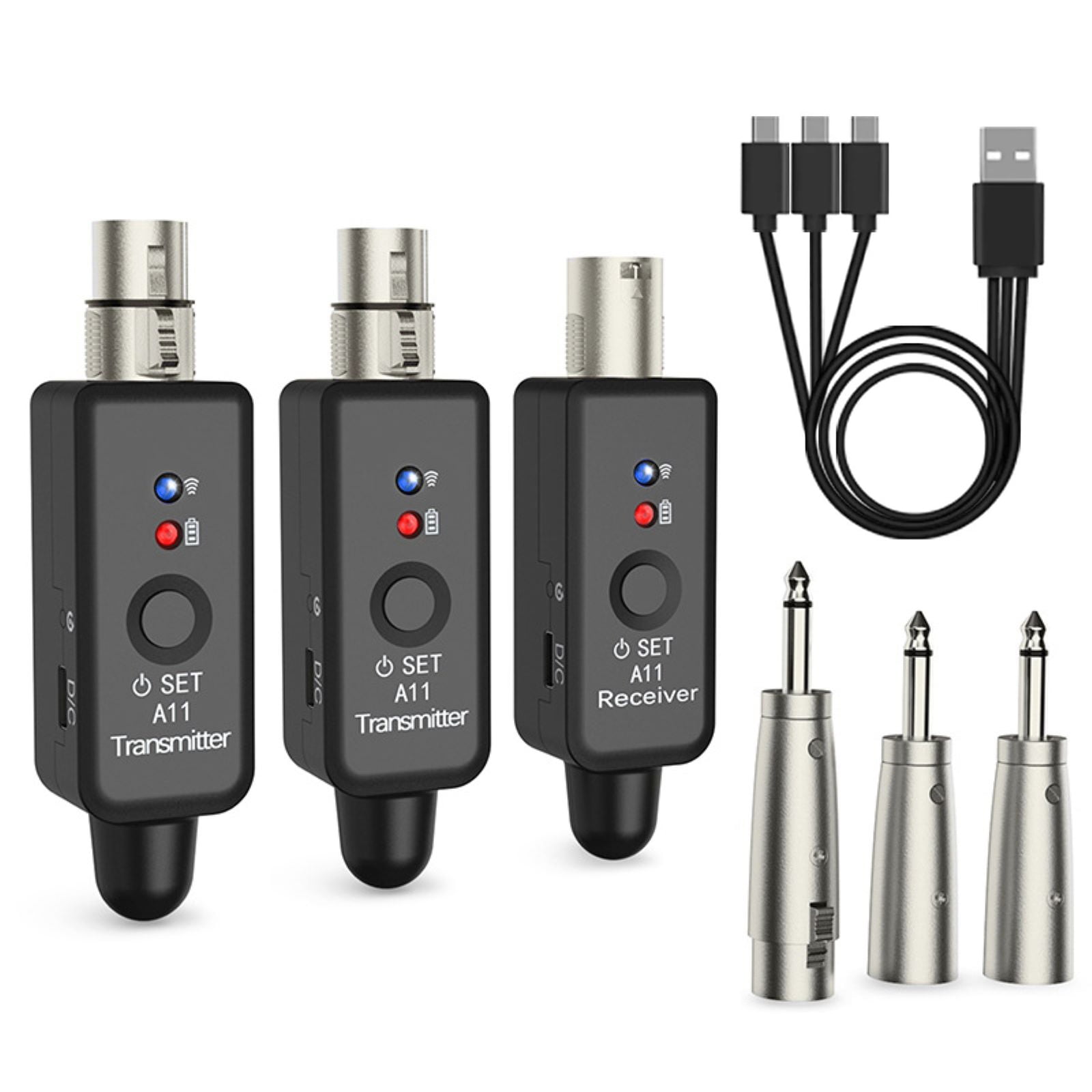 TAPDRA High-Resolution A11 Wireless Mic System, 24-bit/48kHz Audio for ...