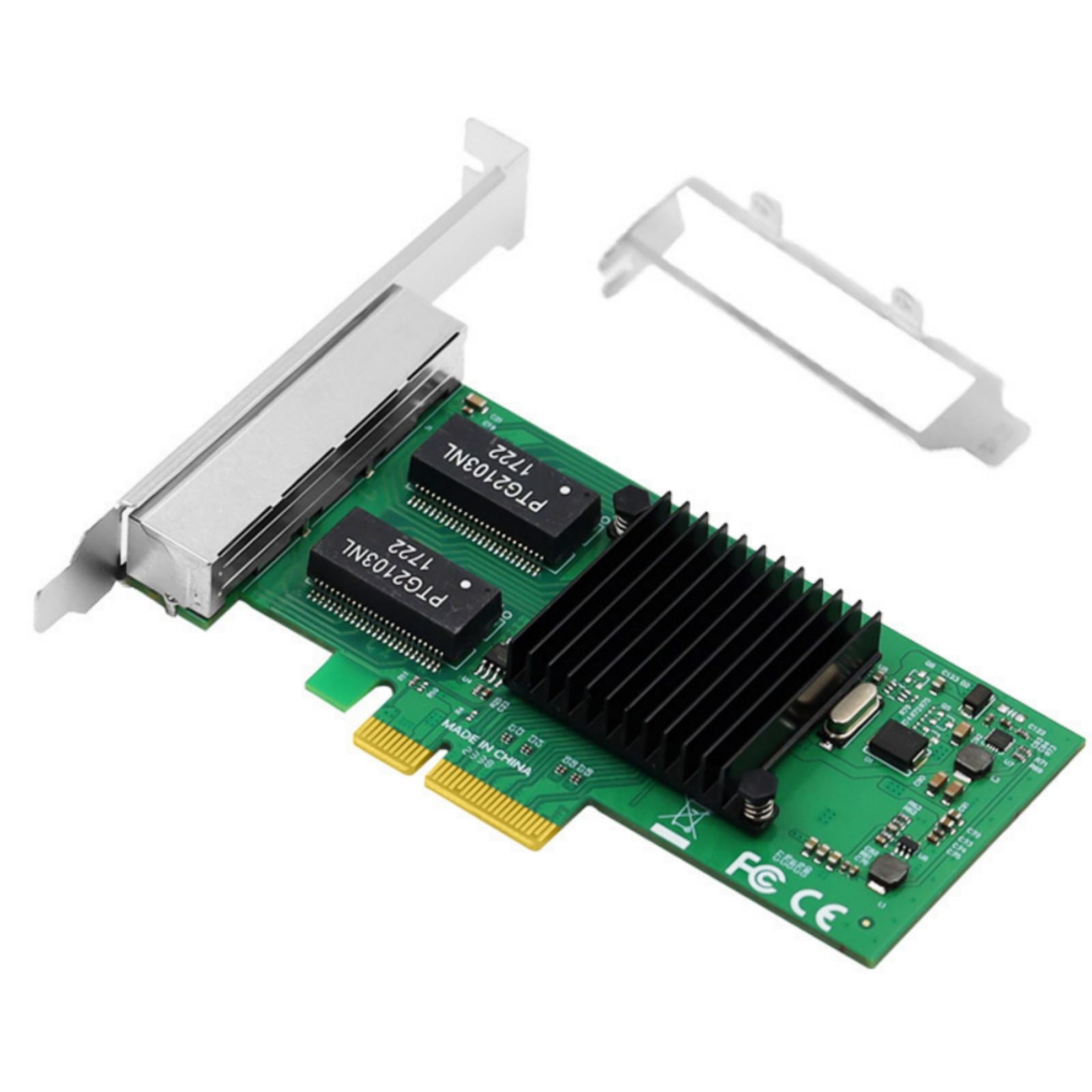 TAPDRA Intel I350 4 Port Ethernet Card for Servers with 10/100/1000mbps ...