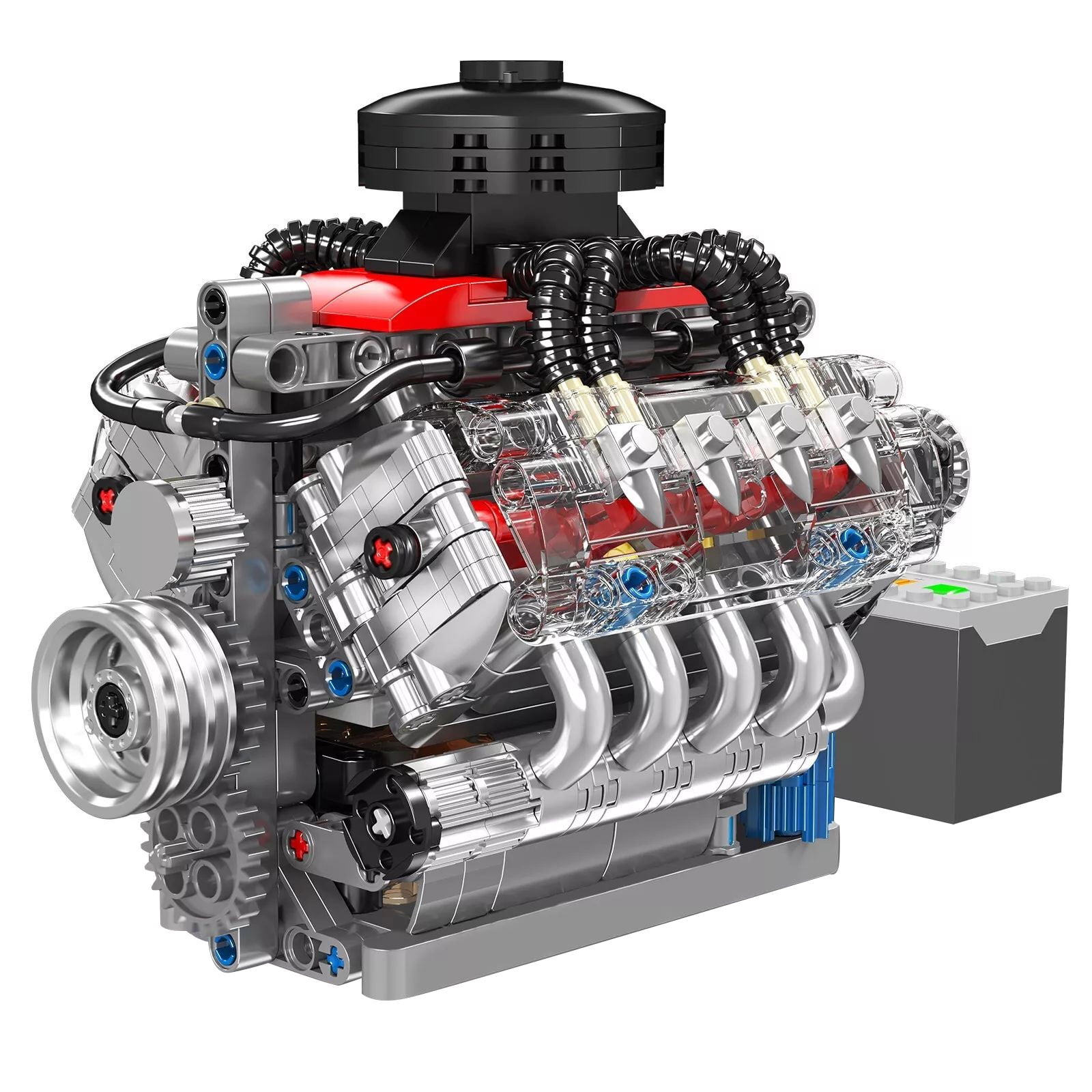 TAPDRA Interactive V8 Engine Motor Building Block Toy Education 14 ...