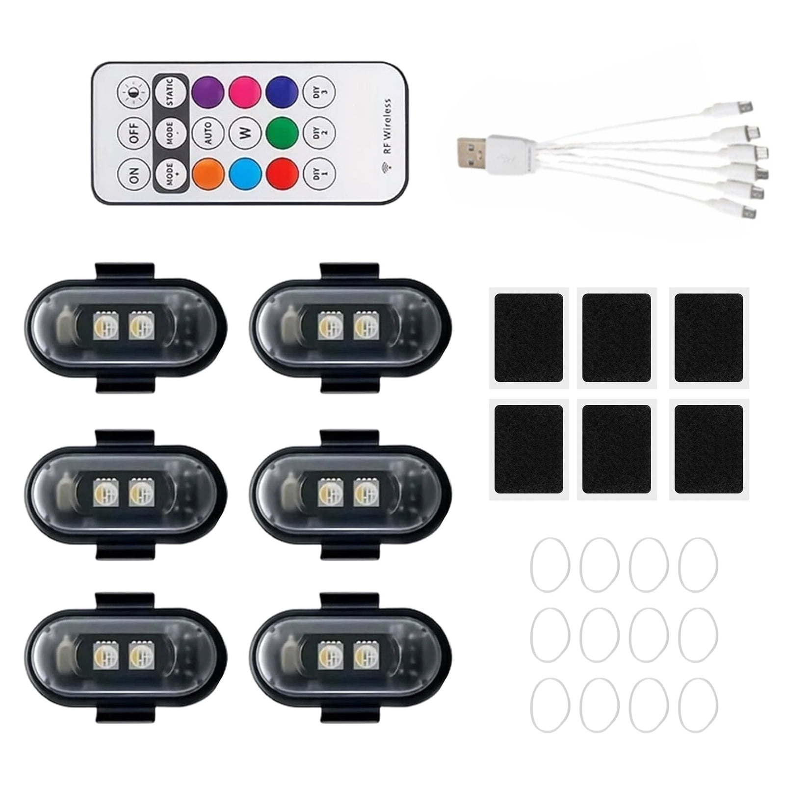 TAPDRA LED Strobe Lights IP65 Waterproof 7M Remote Range For RC Planes ...