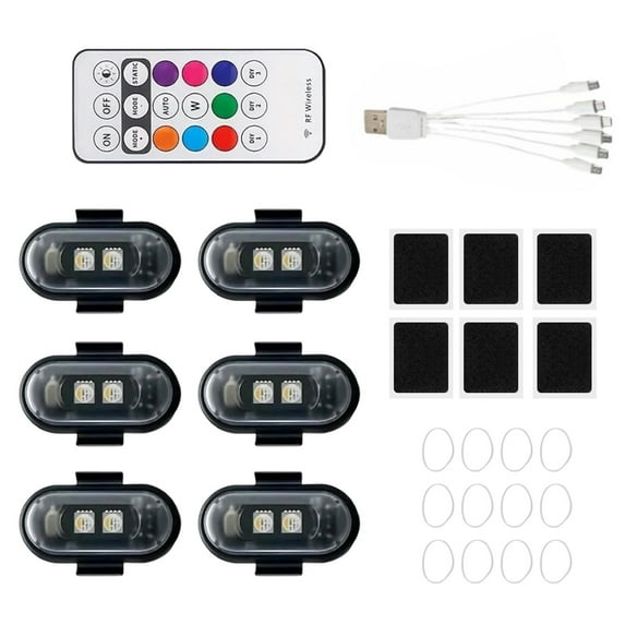 TAPDRA LED Strobe Lights IP65 Waterproof 7M Remote Range For RC Planes ...