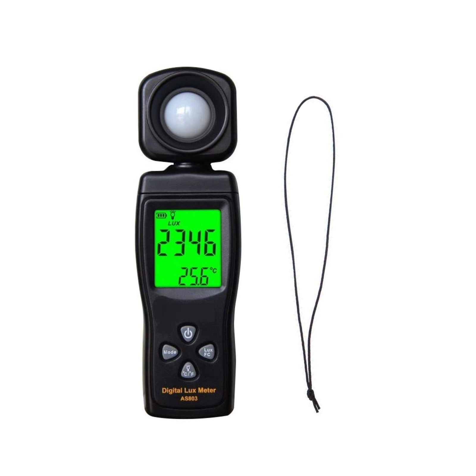 TAPDRA Lux Meter AS803 Digital Light Meter 200000 Lux Wide Range Backlight LCD Data Hold for ...