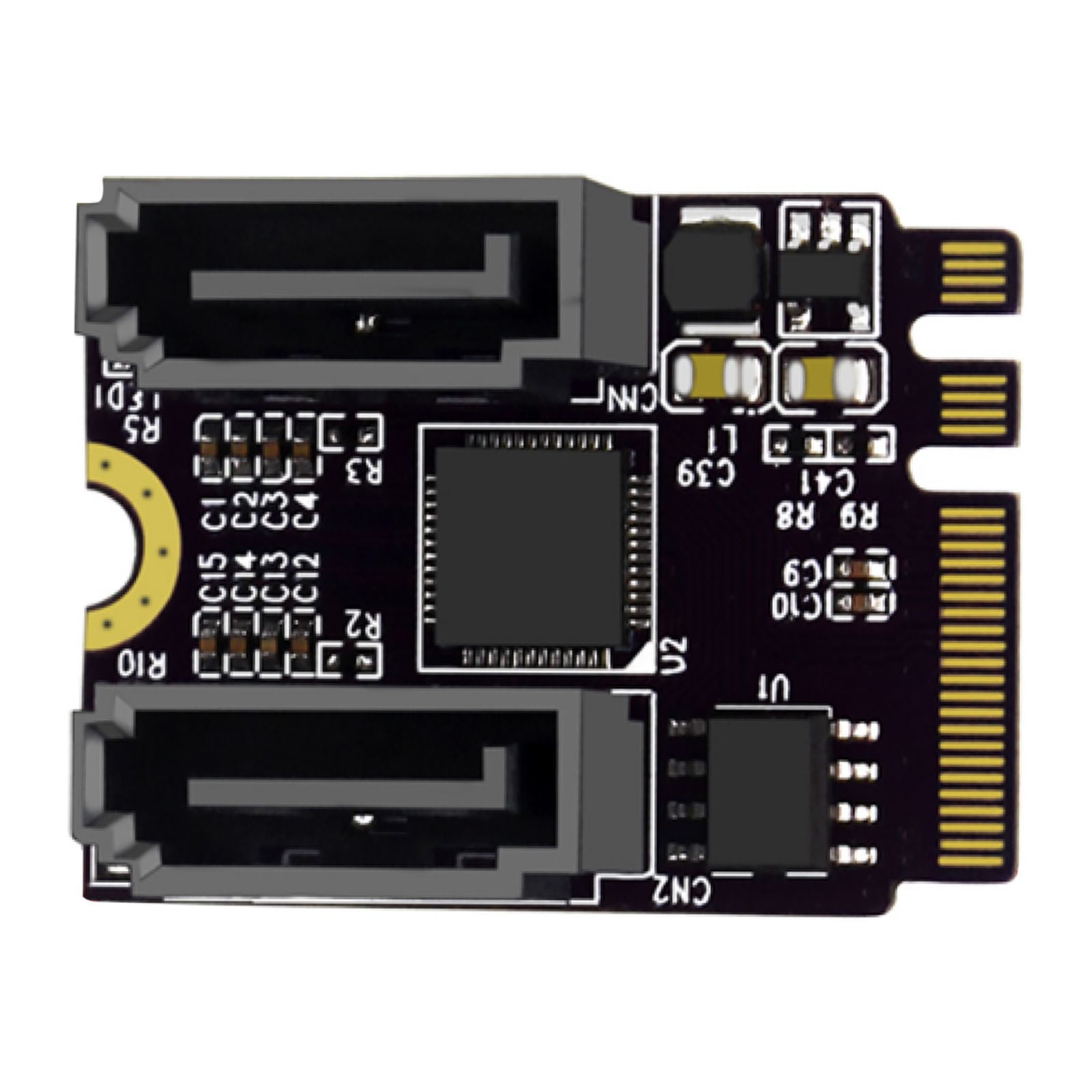 TAPDRA M.2 to SATA3.0 Expansion Card Dual SATA Ports, PCI-E 3.0, for ...