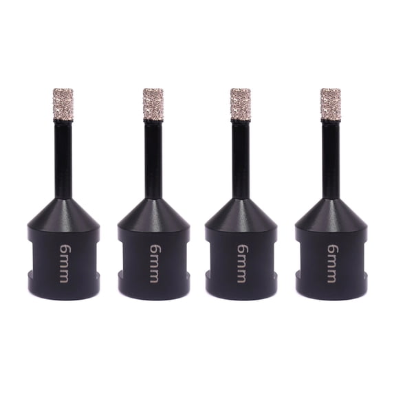 TAPDRA M14 Thread 6mm Dry Diamond Drill Bit Vacuum Brazed Structure For ...