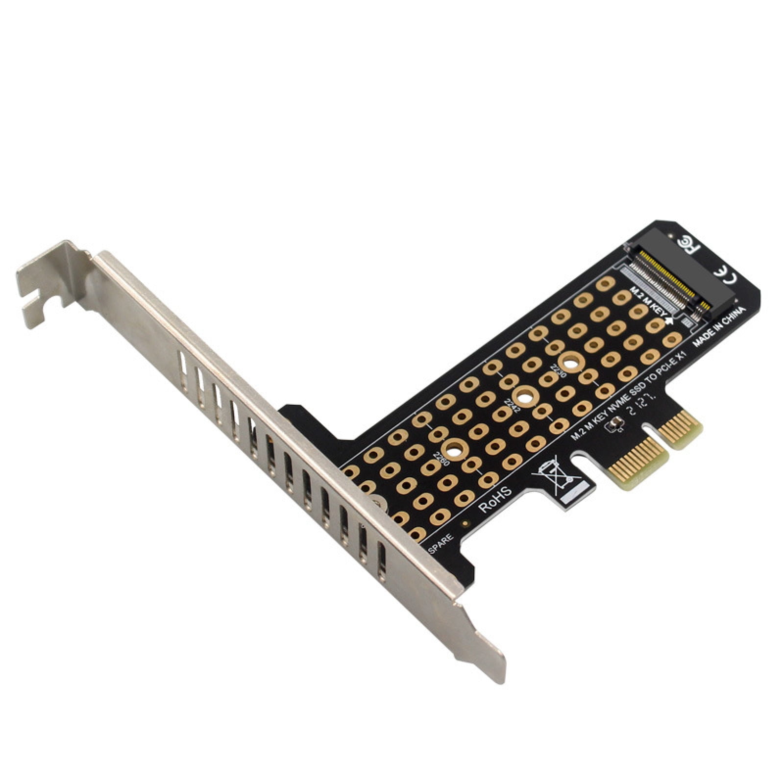 TAPDRA PCI-E to M.2 NVMe Adapter Card Matrix Heat Sink, LED Indicator ...