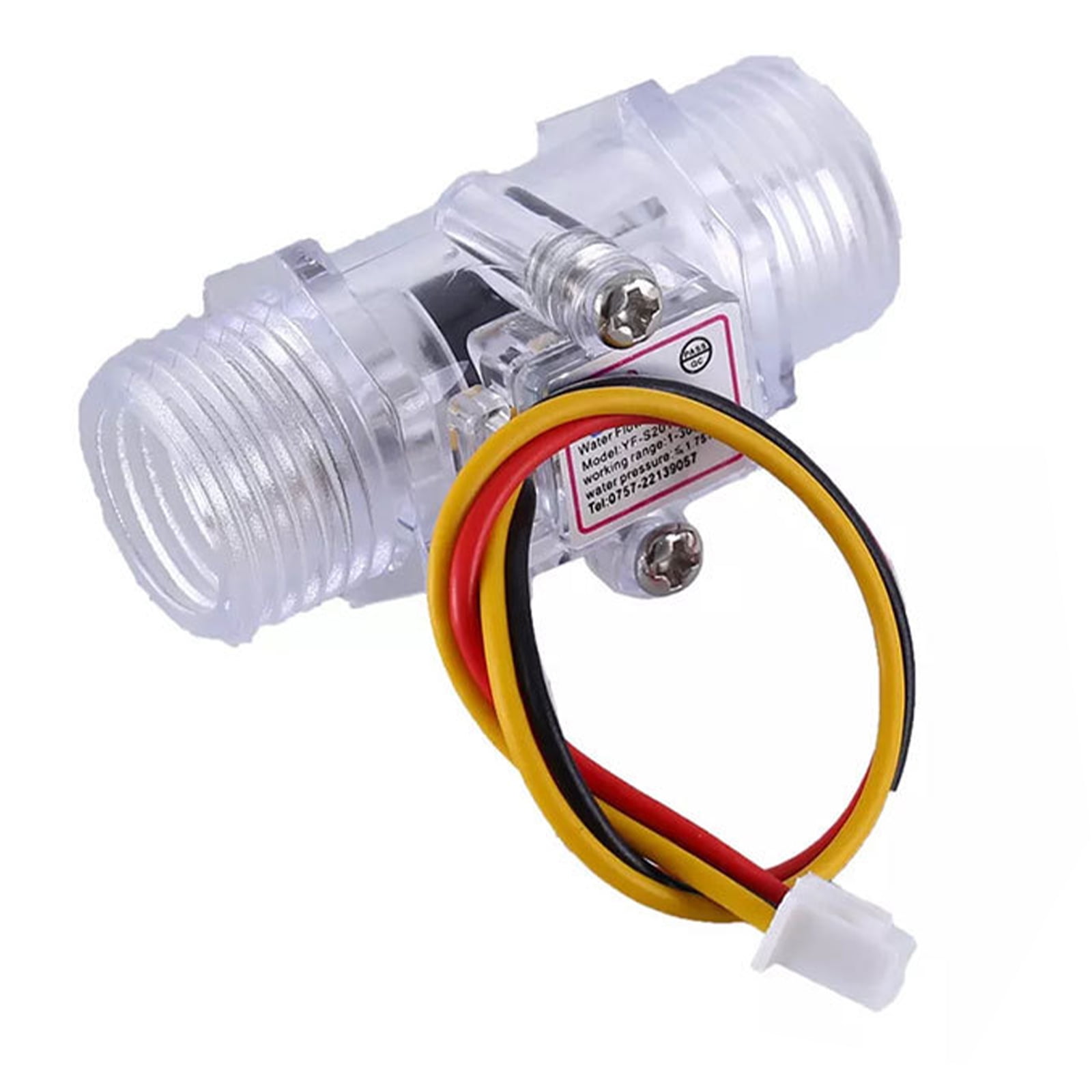 TAPDRA Part Clear G1/2" Water Flow Hall Sensor Switch Flow Meter ...