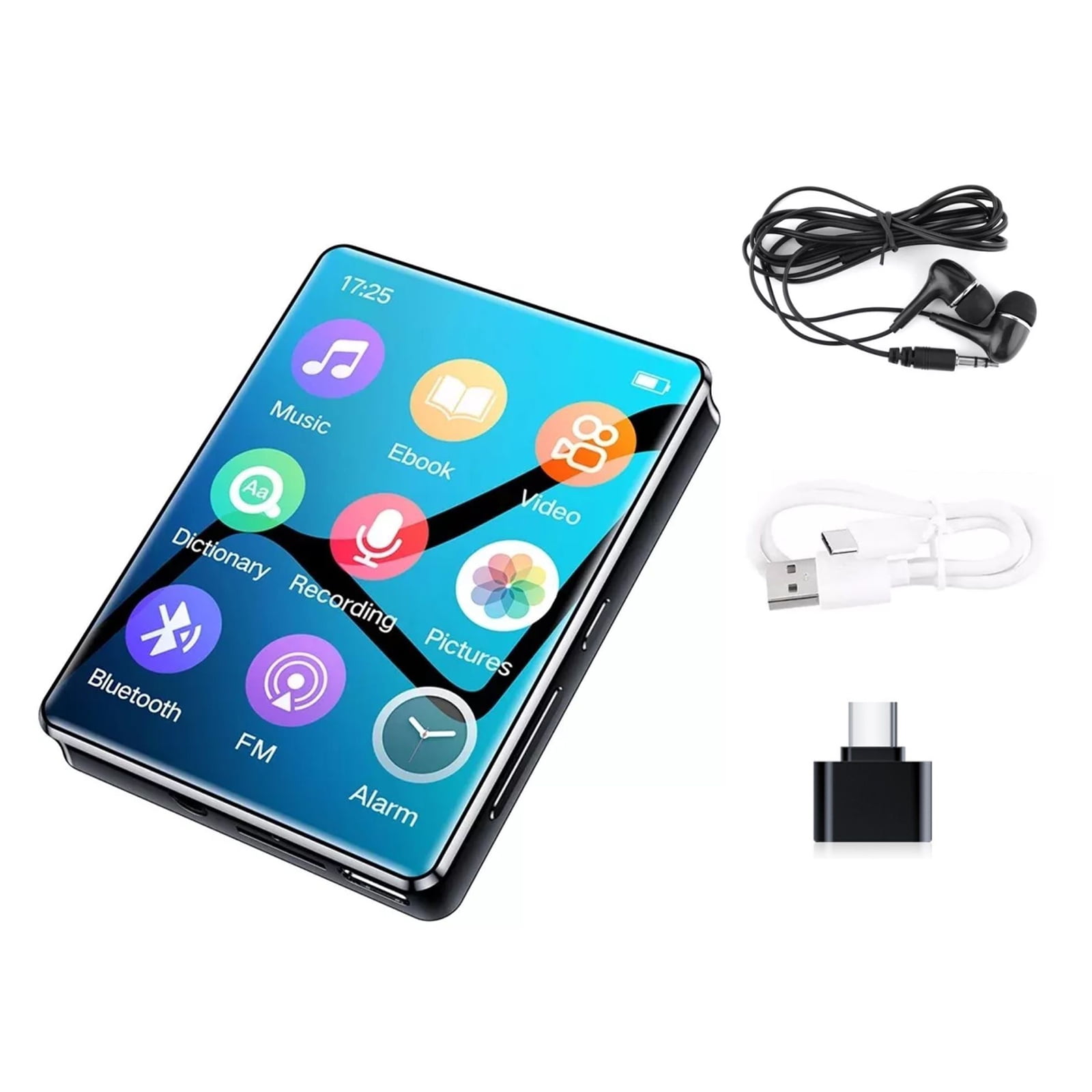 TAPDRA Portable MP3 Player for Audio & Visual Joy, 2.4" LED-Backlit ...