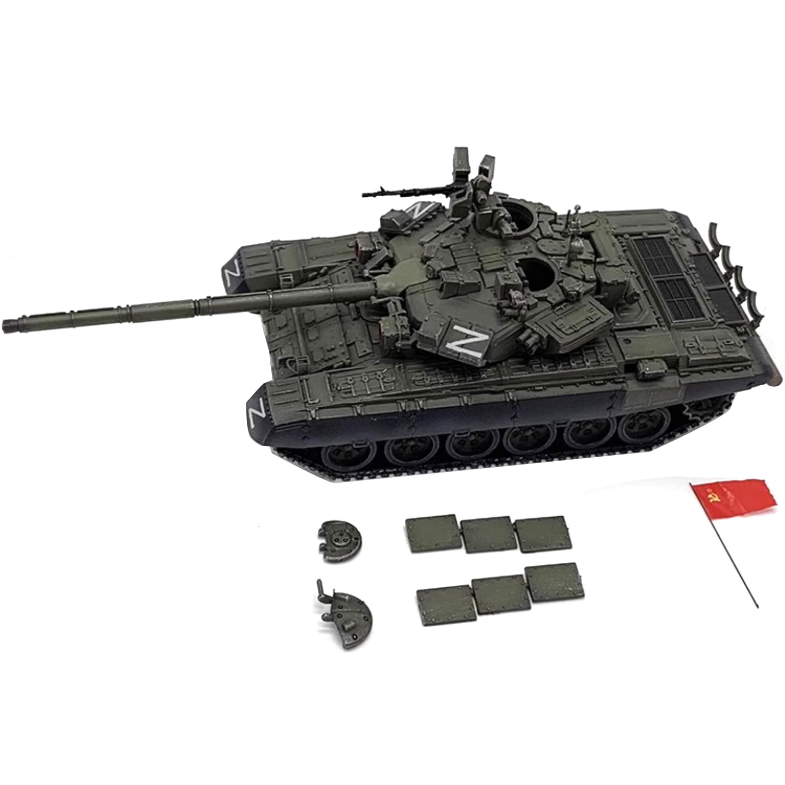 TAPDRA T90A Tank Model 1/72 Scale Russian For Collection Display Table Desk Gift Accurate ...