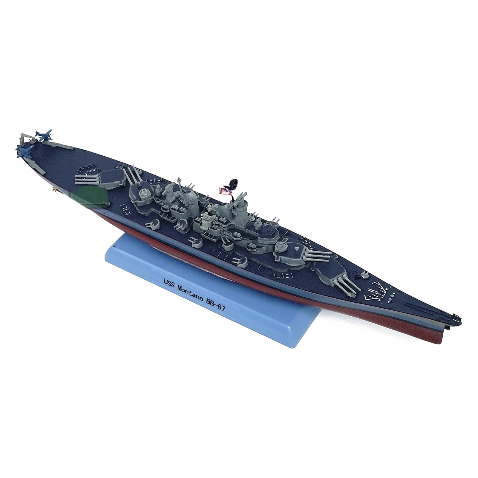 TAPDRA USS Montana Battleship Model Diecast 1/1000 Scale WWII Navy BB ...