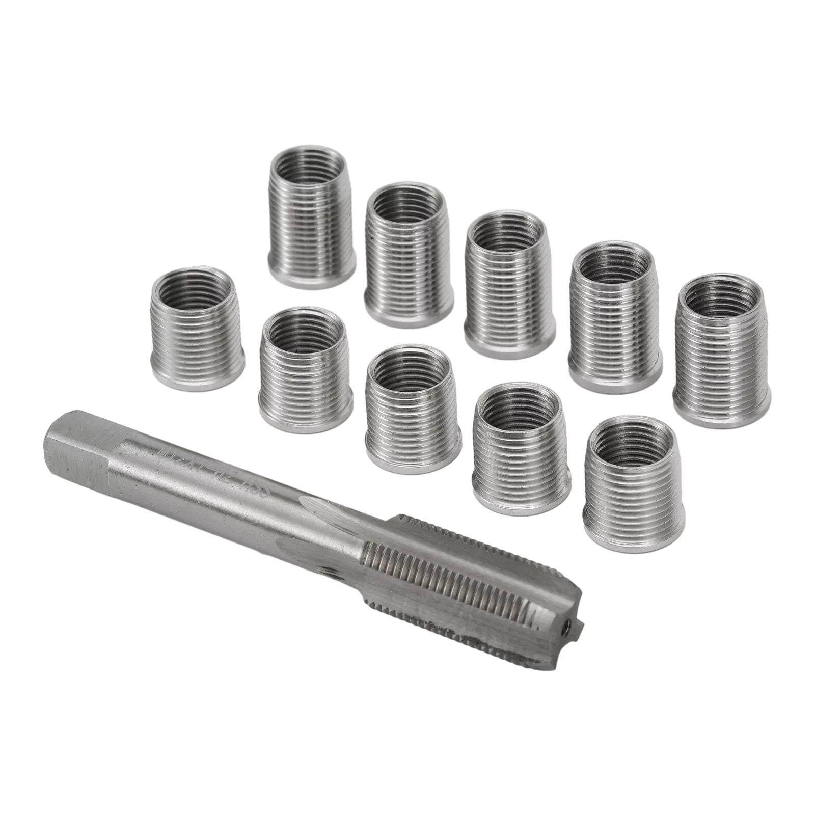 TAPDRA Universal Spark Plug Thread Repair Set M12 Tap M10 Inserts Steel ...