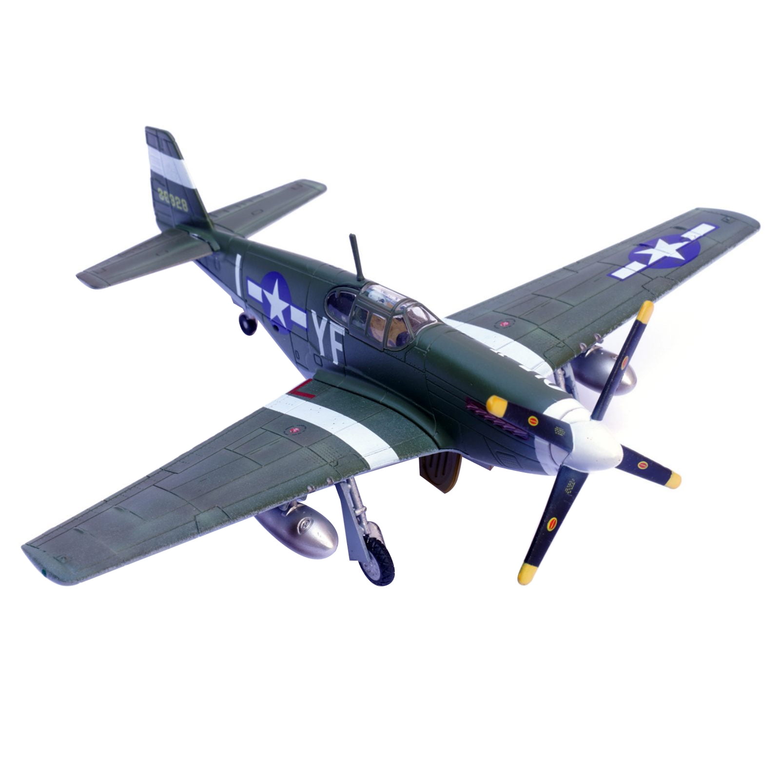 TAPDRA WWII US P 51B Mustang 358th Air Wing Model 1:72 Scale Diecast Airplane 355 Squadron with ...