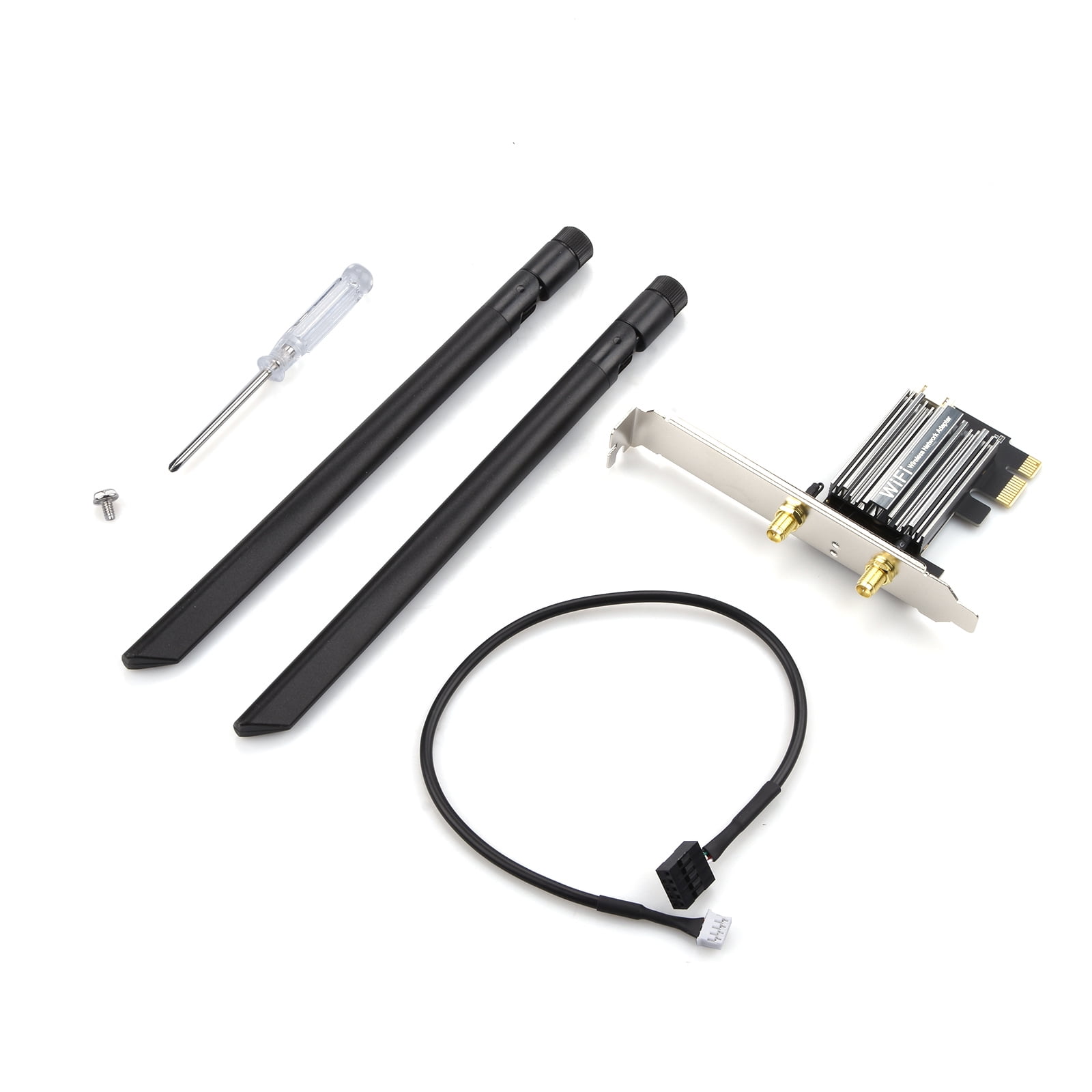 TAPDRA WiFi 6 AX200 PCI-E Card 2.4/5GHz 2974Mbps BT 5.2 5dBi Antenna for Win 10/11 Desktop MU ...