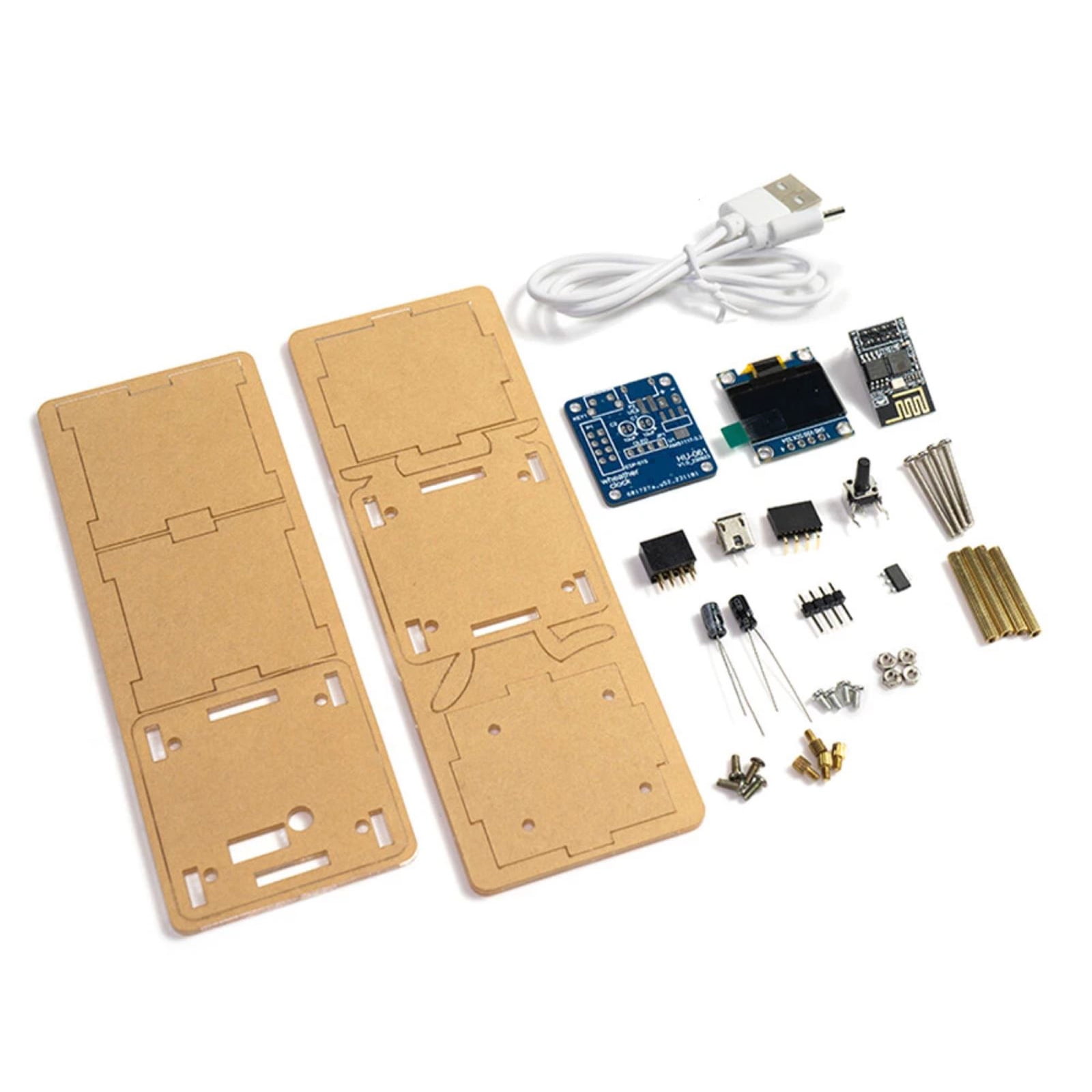 TAPDRA WiFi Smart Clock DIY Kit HD OLED Display Temperature Humidity ...