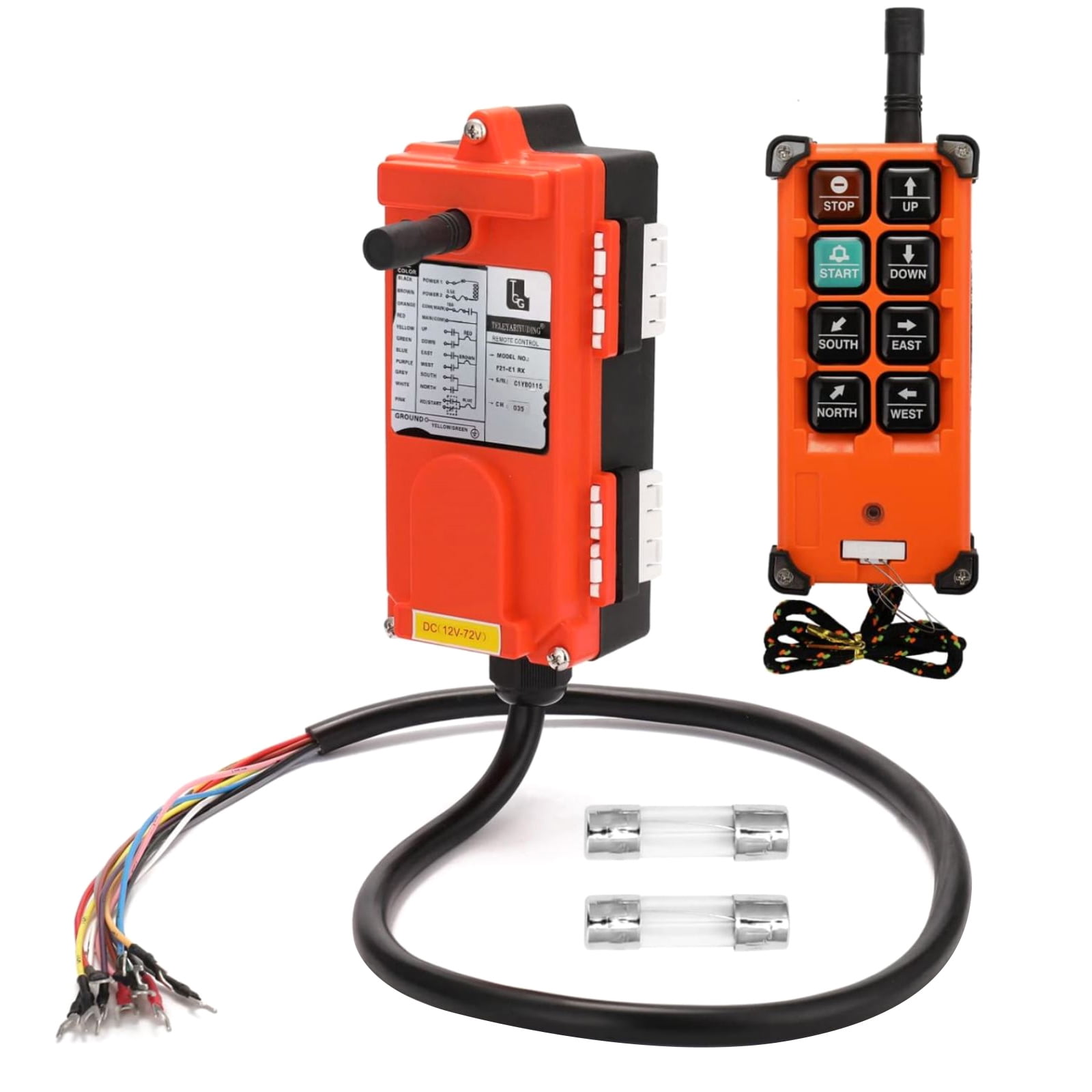 TAPDRA Wireless Remote Control for Hoist Cranes 12V-72V 868MHz 100 ...