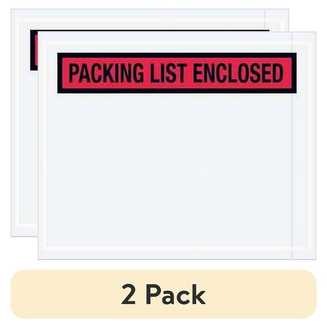 (2 pack) Box Partners "Packing List Enclosed" Envelopes 4 1/2" x 5 1/2 ...