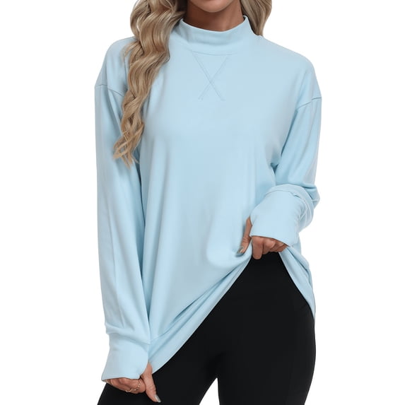 TARAINYA Mock Neck Sweatshirt for Women - Walmart.com