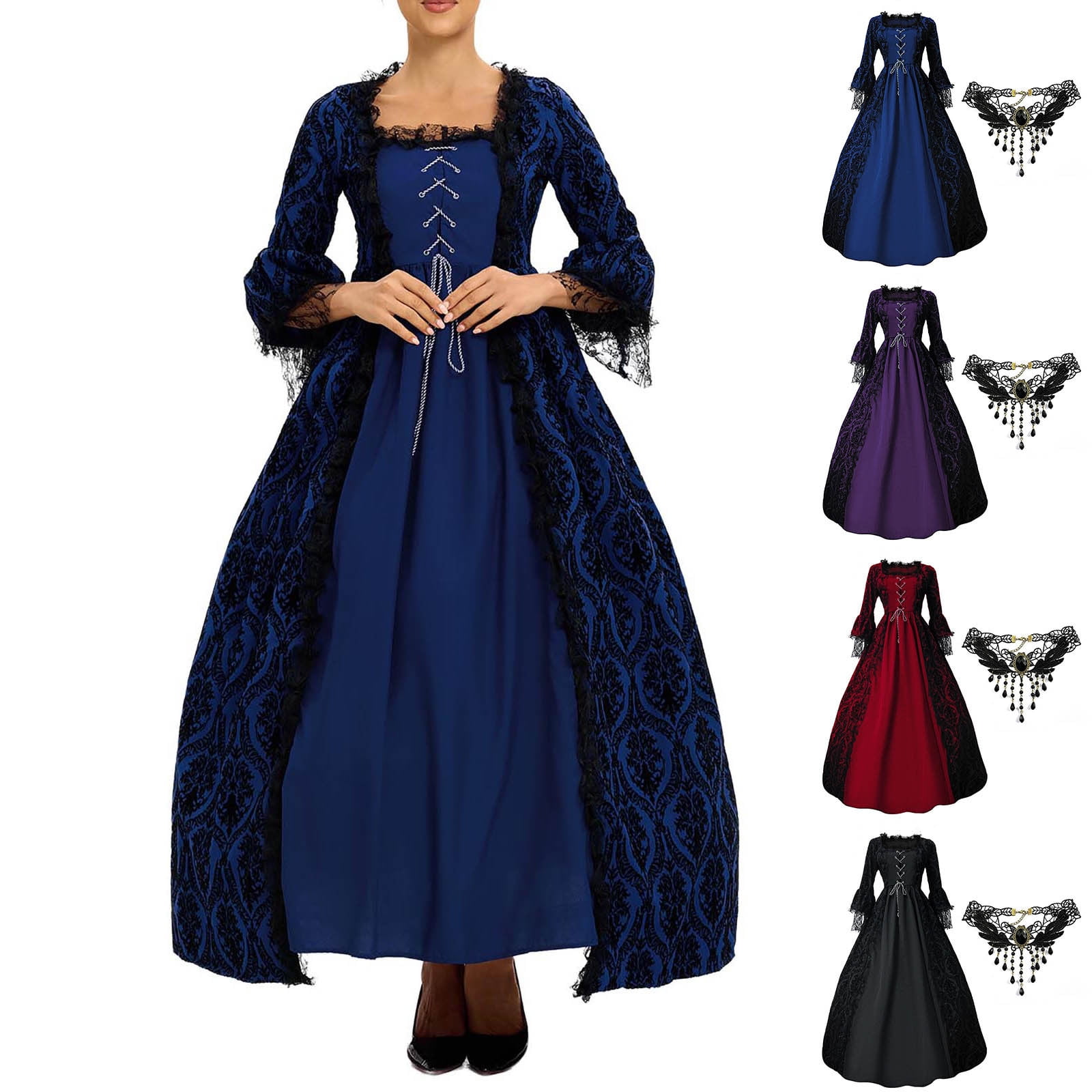 TARIENDY Renaissance Night Gowns for Women Formal Rococo Dresses Plus ...