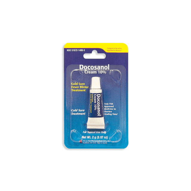 TARO Cold Sore/Fever Blister Treatment - Docosanol 10% Cream (0.07 oz ...