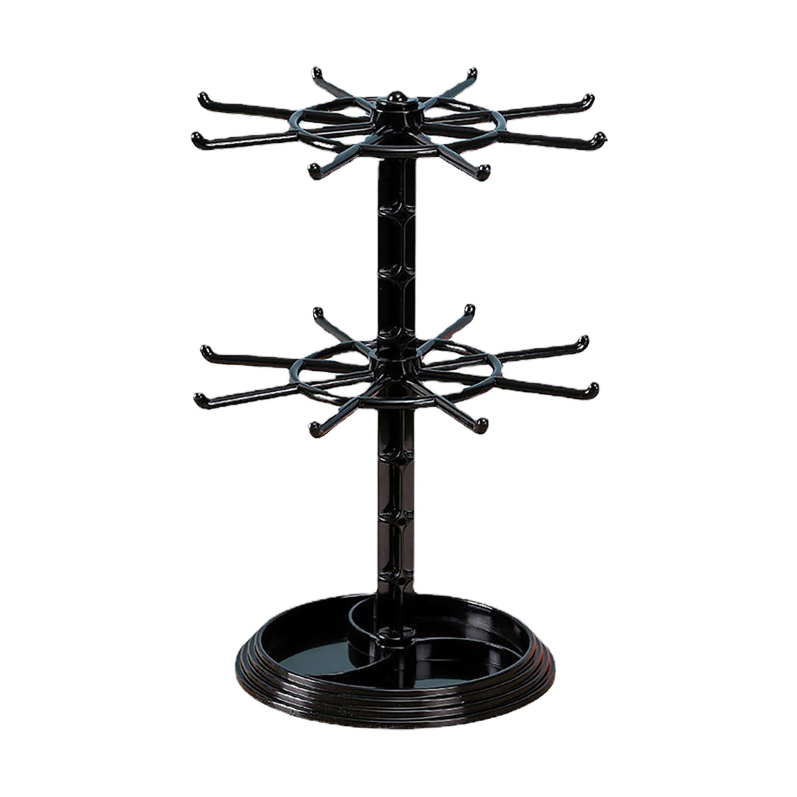 TAROFIIH Rotating Bracelet Display Stand with Hooks, 2 Tier Jewelry ...