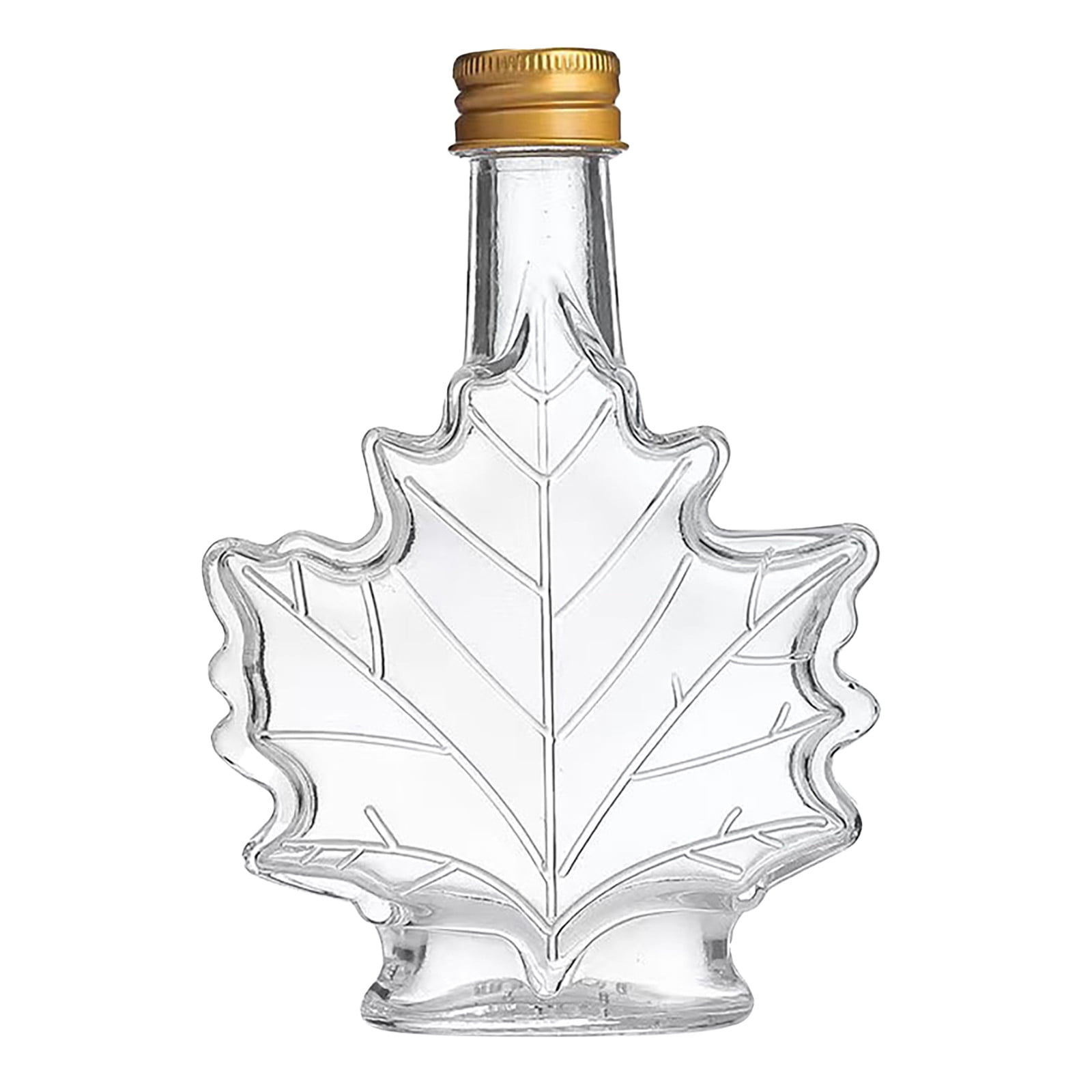 TAROFISH 1PC Maple Syrup Bottles, 250ml Reusable Leaf Shaped Glass ...