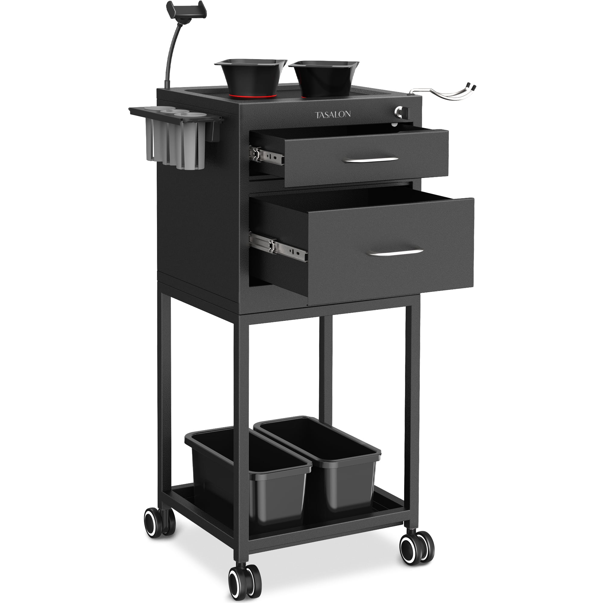 TASALON New Upgrade Salon Metal Trolley Cart for Salon Station - Space ...