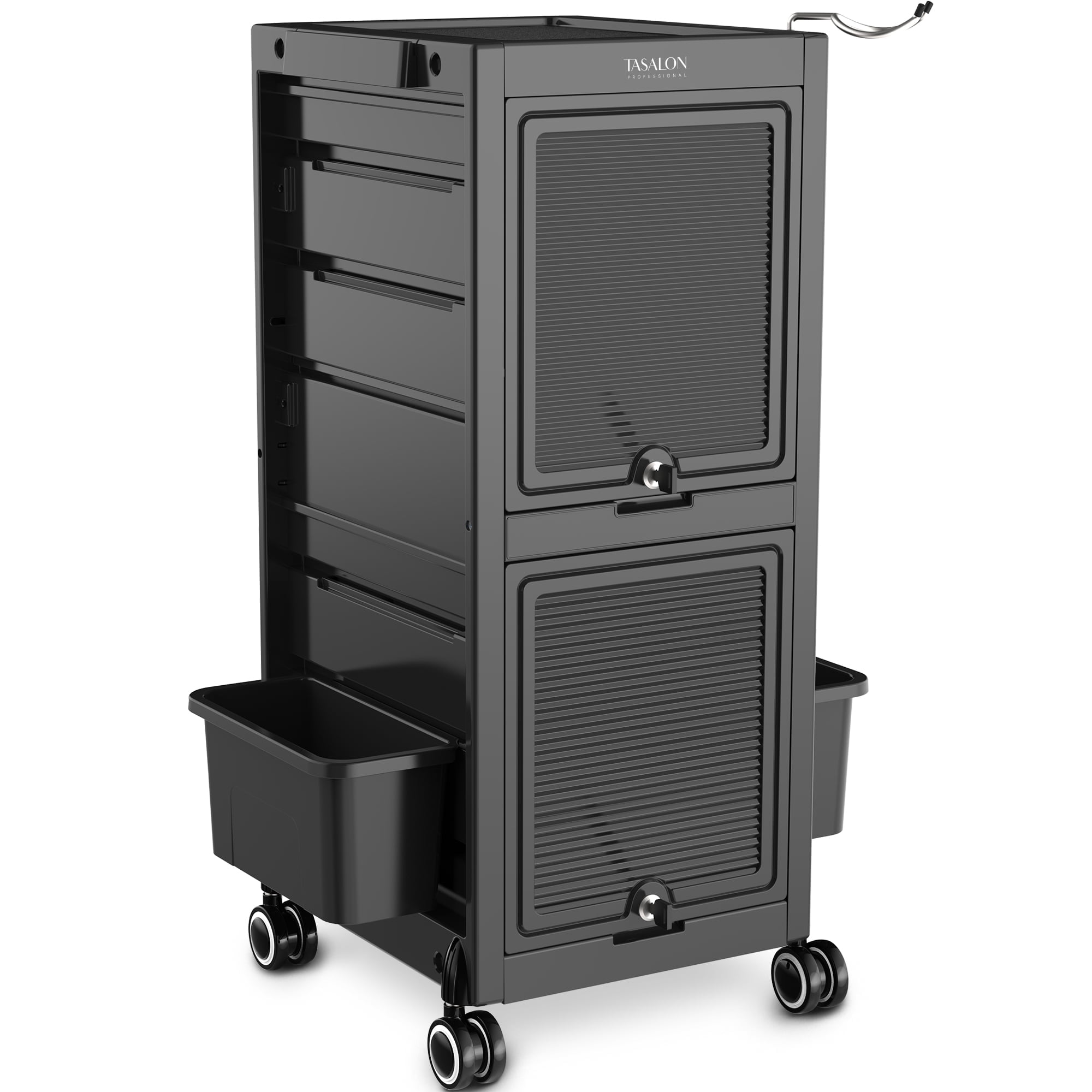 TASALON Premium Lockable Salon Trolley Cart with Wheels and 6 Drawers ...